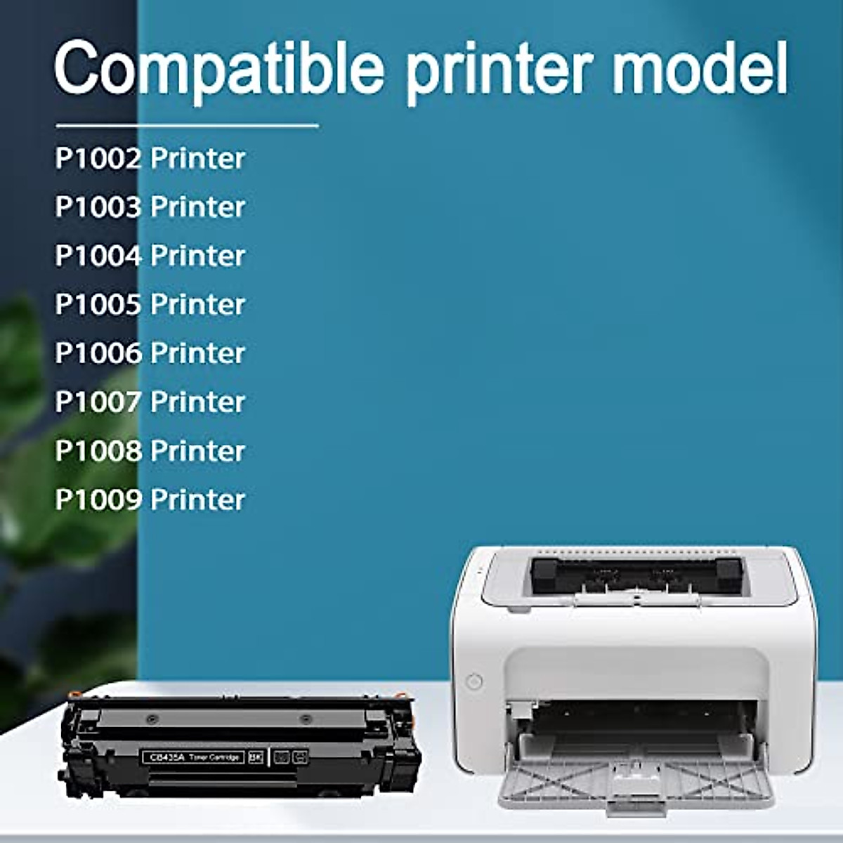 35A Toner Cartridge CB435A Black - (High Yield ) ONWA 1-Pack Compatible 35A CB435A Toner Cartridge Replacement for HP P1006 P1002 P1003 P1004 P1005 P1007 P1008 P1009 Printer