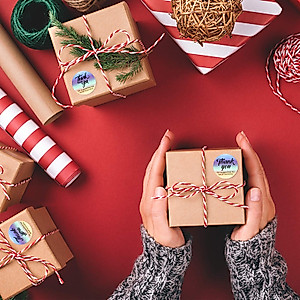 1.5" Thank You Stickers Small Business, Rainbow Designs 500pcs Label Stickers, Thank You Stickers Roll for Cookies Box, Gift Bags, Envelope Seals and Small Business Supplies