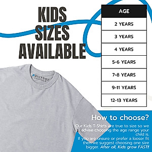 Personalized Shirts for Children, Custom T Shirt for Kids, Boys Custom Tshirt Girls Front & Back Printing White