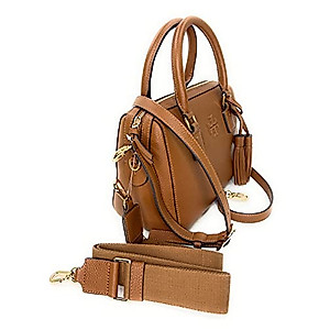 Tory Burch Thea Web Small Satchel Crossbody Bag (Moose)