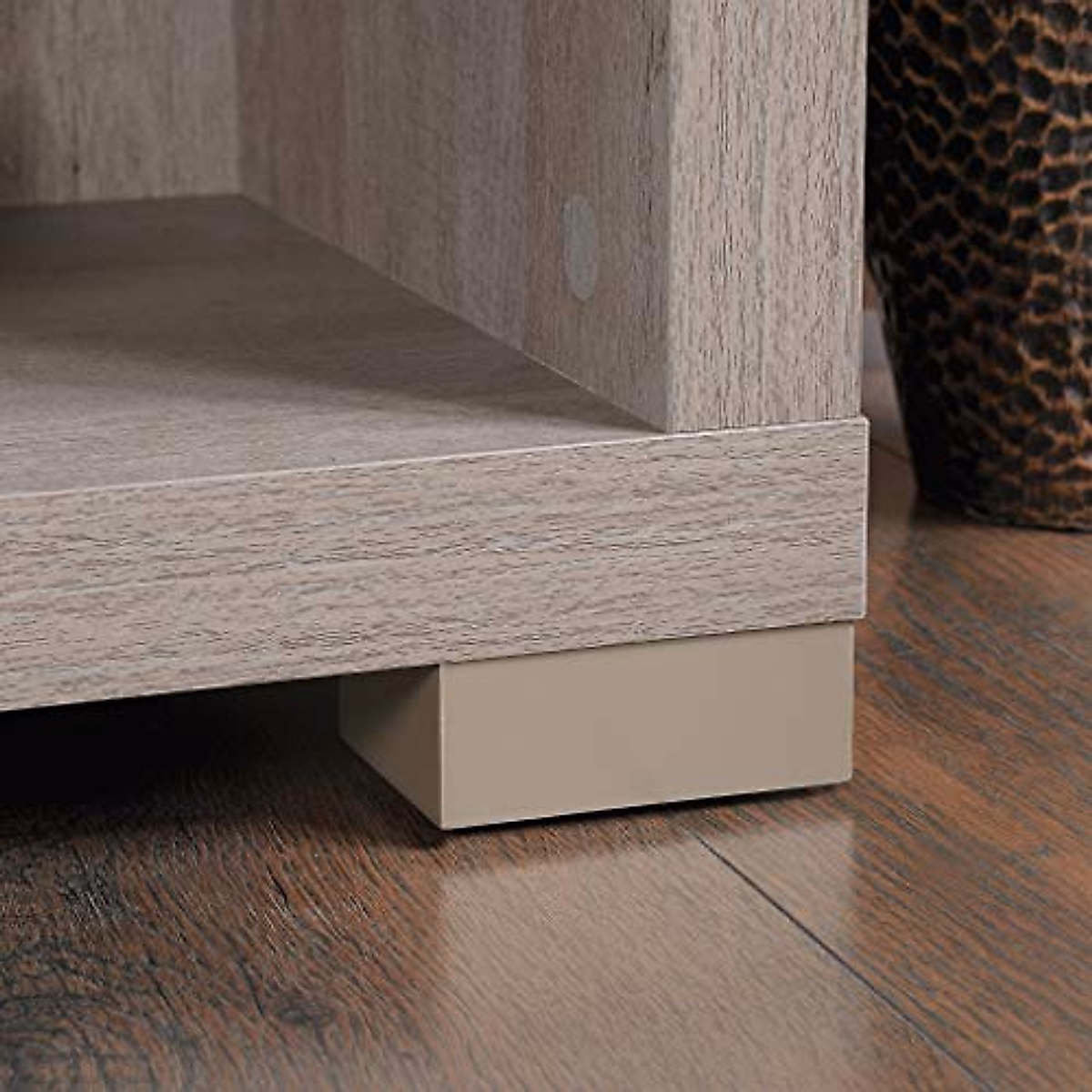 Sauder Manhattan Gate Tall Bookcase Mystic Oak Finish, L: 36.02" x W: 14.45" x H: 72.05"