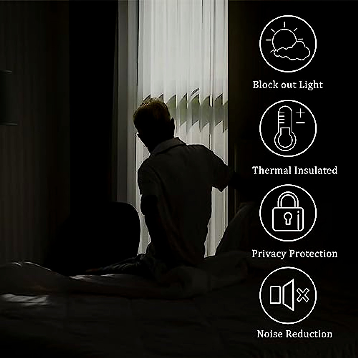 Hiasan Grey Velvet Curtains 96 inches-Blackout Thermal Insulated Solid Soft Curtains for Bedroom Living Room Rod Pocket Room Darkening 2 Panels Window Drapes with Tiebacks, 52W x 96L