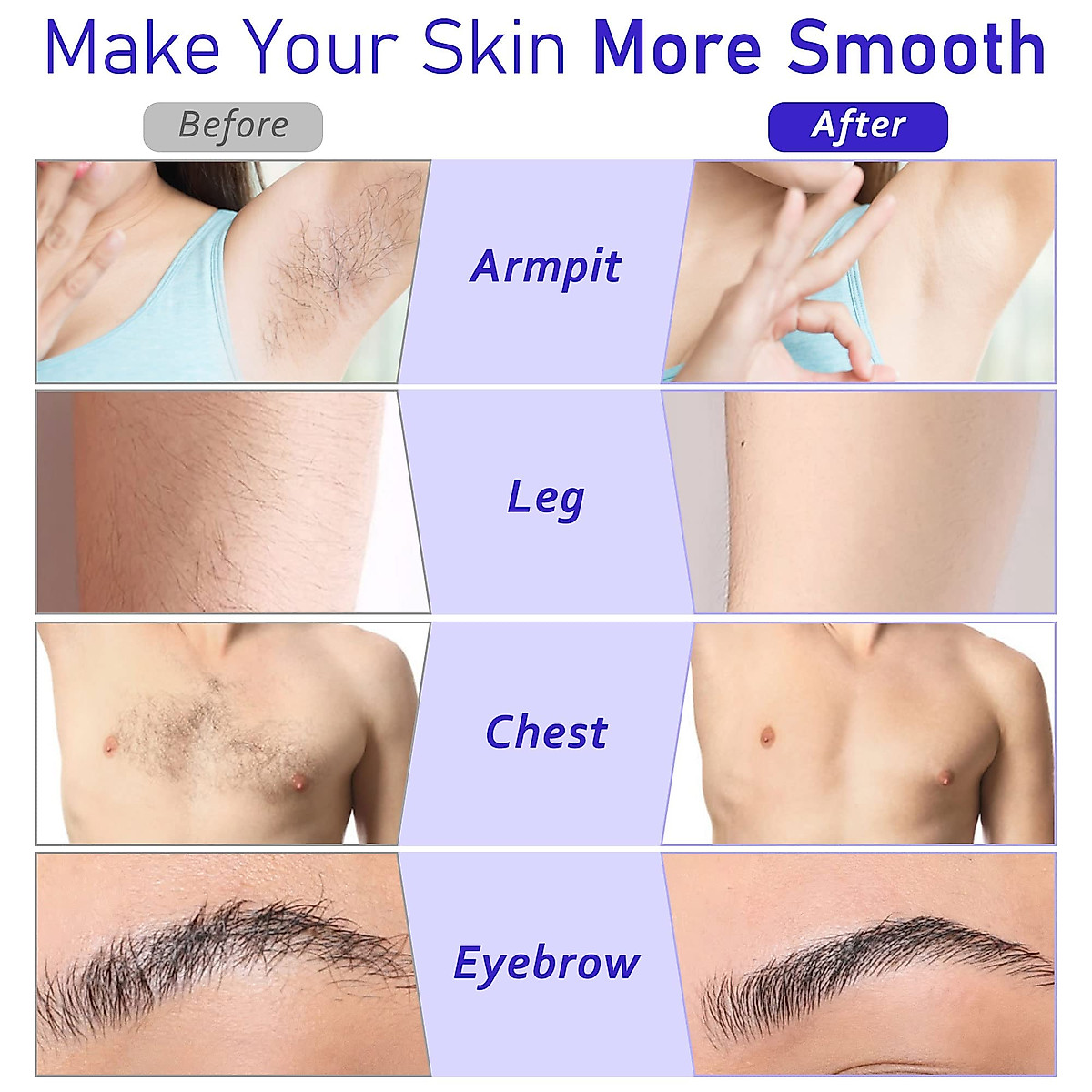 Pinkiou Roll on Wax Kit for Hair Removal Wax Roller Kit Skin Care Wax Up Waxing Warmer with Cartridge Honey Wax Strip at Home Wax Kit for Arm Leg Bikini