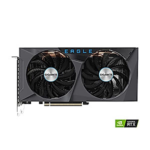 Gigabyte GeForce RTX 3060 Ti Eagle OC 8G (REV2.0) Graphics Card, 2X WINDFORCE Fans, LHR, 8GB 256-bit GDDR6, GV-N306TEAGLE OC-8GD REV2.0 Video Card