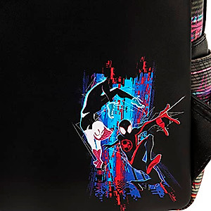 Loungefly Marvel Across the Spider-Verse Lenticular Double Strap Shoulder Bag