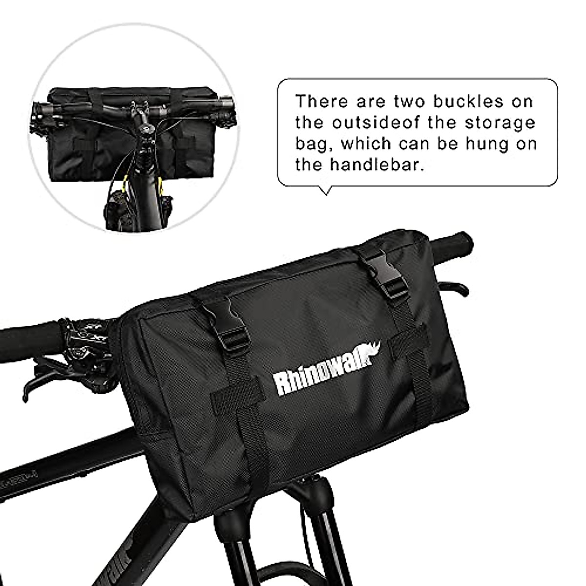 Rhinowalk Folding Bike Carry Bag 26 Inch Thick Bicycle Transport Storage Case Bike Travel Bag for Air Travel,Transport,Shipping Professional Cycling Accessories