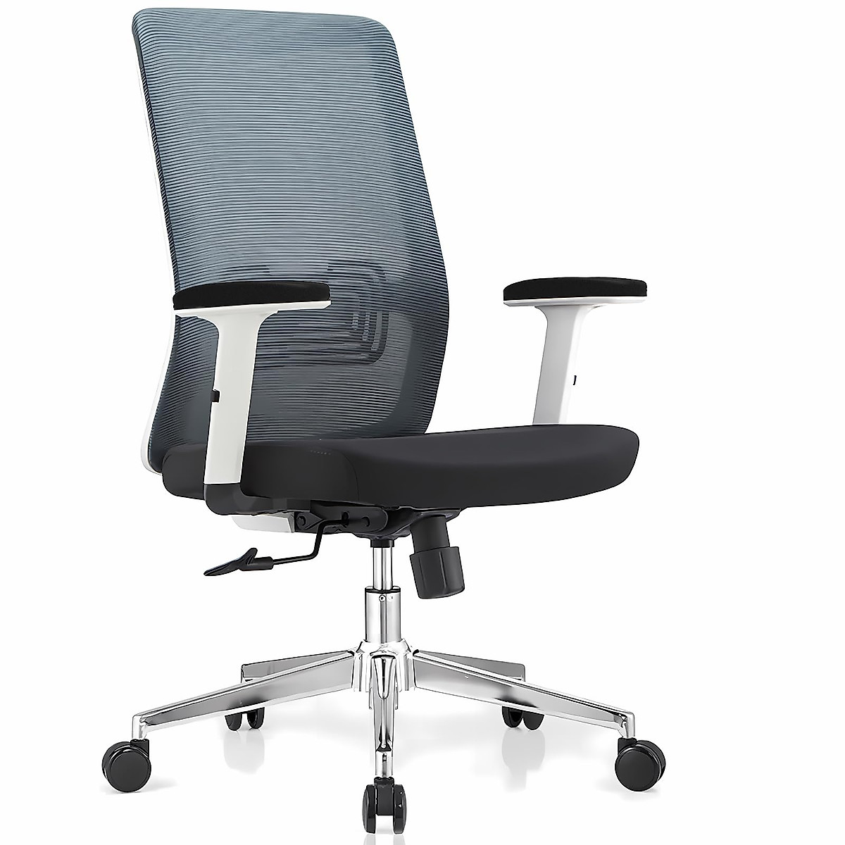 AAGUT Office Chair Armrest Replacement Arm Pads Caps Universal 4" Mounting Hole PU Office Chair Parts 1 Pair (Black, Set of 2) with Screws and Wrench