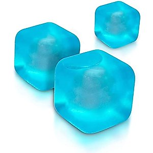 Extra Large Reusable Ice Cubes - BPA Free Plastic - for Cool Therapy Machine or Drink Dispensers - Ice Therapy System