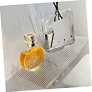 CORHAD Acrylic Storage Rack Indoor Floating Bathroom Shelf Adhesive Wall Shelf Phone Holder for Photo Display Shelves Toilet Phone Wall Mount Shelves Clear Wall Transparent