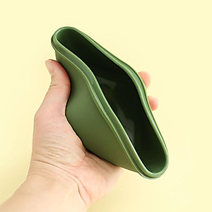 Housetip Silicone Food Containers,10.1oz 300ml 3Pcs, BPA Free Premium Silicone with Steamhole Lid, Dishwasher,Microwave and Freezer Safe,Semi-persistent Use,Food Grade, FDA