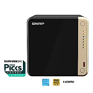 QNAP Turbo NAS TS-464-4G SAN/NAS Storage System