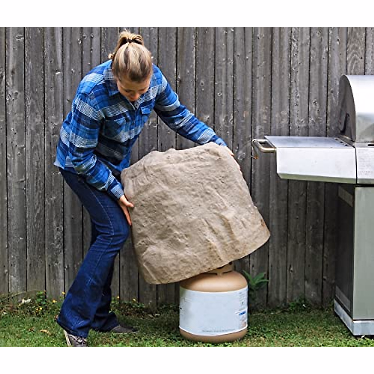 Emsco Group 2181 Large – Lightweight Landscape Rock-Resin, Sandstone