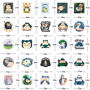 52Pcs Cute Anime Stickers Pack, Cartoon Aesthetic Vinyl Waterproof Sticker Decals for Water Bottle,Laptop,Phone,Hard Hat,Skateboard,Scrapbooking,Bumper for Kids Teens Adults