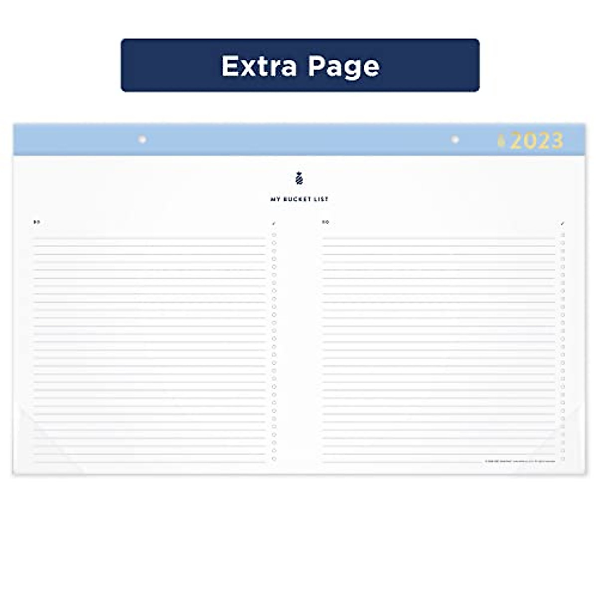 AT-A-GLANCE 2023 Desk Calendar, Simplified by Emily Ley, Monthly Desk Pad, 17-3/4" x 11", Compact, Carolina Dogwood (EL91-705)