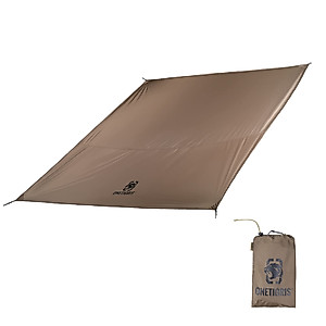 OneTigris Tent Tarp Footprint 94"x94", Large Size, Waterproof Lightweight Multifunctional Camping Tarp Beach Blanket for Camping Hiking Backpacking