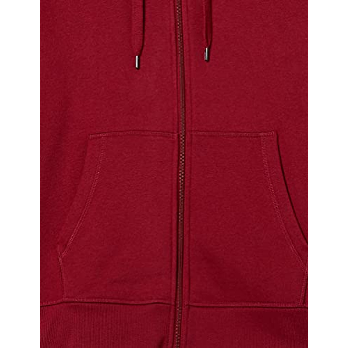 Amazon Essentials Men's Full-Zip Fleece Hoodie (Available in Big & Tall), Red, Large