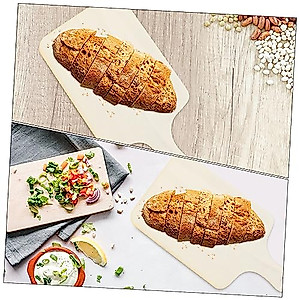 RUNROTOO 3pcs DIY Tray Wooden Meat Serving Platter Wooden Pizza Serving Trays Mini Cutting Mini Cutting Board Charcuterie Tray Easy Cheese Fruit Serving Plate Chopping Board Blank Wood Tray