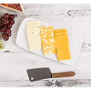 HIC Kitchen Sushi Plate Set, Fine White Porcelain, Set of 3