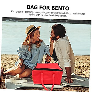 SOLUSTRE 1pc Bag Thermal Bags for Cold and Hot Food Delivery Bag Insulated Coffee Carrier Bag Insulated Tote Bags Coffee Chiller Insulated Lunch Tote Coffee Container Bag for Bento Portable