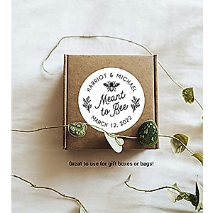 Meant to bee sticker, Honey favor stickers, Meant to bee labels, Custom wedding stickers, Honey bee party, F16:18