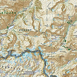 Absaroka-Beartooth Wilderness East Map [Cooke City, Red Lodge] (National Geographic Trails Illustrated Map, 722)