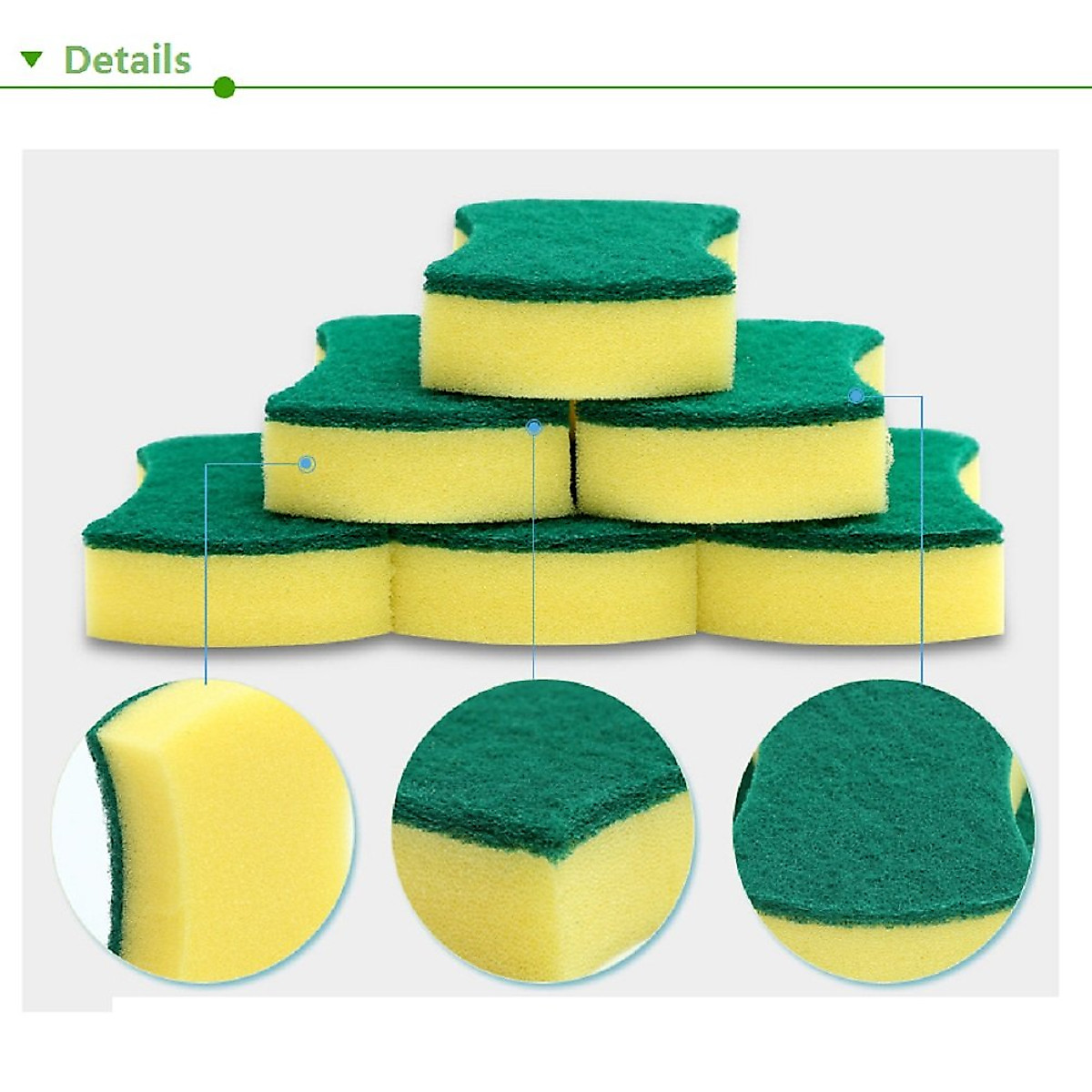 Kitchen Cleaning Sponge,Eco Non-scratch for Dish,Scrub Sponge(Pack of 24)