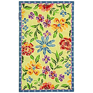 SAFAVIEH Chelsea Collection Accent Rug - 2'9" x 4'9", Ivory, Hand-Hooked French Country Wool, Ideal for High Traffic Areas in Entryway, Living Room, Bedroom (HK214A)