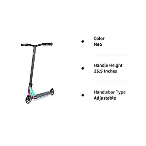 VOKUL K1 Pro Scooters Stunt Scooter Trick Scooter for Boys Intermediate and Beginner Freestyle Scooter for Kids 8 Years and UP,Teens and Adults -Quality Kick Pro Scooter for Boys and Girls (Neo)