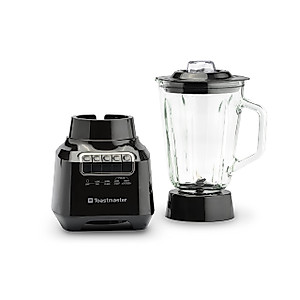 Toastmaster 400 Watt Blender with 48 oz Glass Jar, Black, TM-400BL