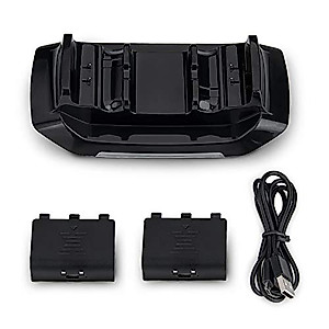 Xbox one Controller Charger with 2 Rechargeable Battery 800mAh Dual Charging Dock Station for Xbox One/One S/One X/Elite Controller