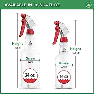 Bar5F Spray Bottles for BBQ Grilling Smoking & Baking Food Grade Grill Spritzer Meat Smoker, Butchers Tools & Chef Gadgets (16-Ounce, 2)