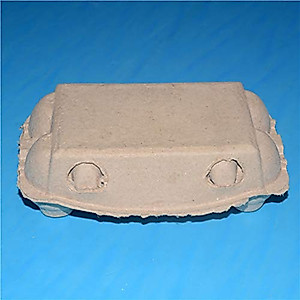 DOITOOL 20PCS Egg Cartons for Chicken Eggs 6 Counts Egg Crates for Farmers Market, Half Dozen Egg Cartons Natural Pulp Egg Cartons 6 for Chicken Eggs Storage