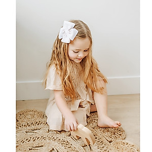 Prohouse 30 PCS Baby Girls Hair Bows Clips Barrettes Waffle Hair Accessories with Alligator Clip for Babies Girl Infant Toddlers Kids Teens