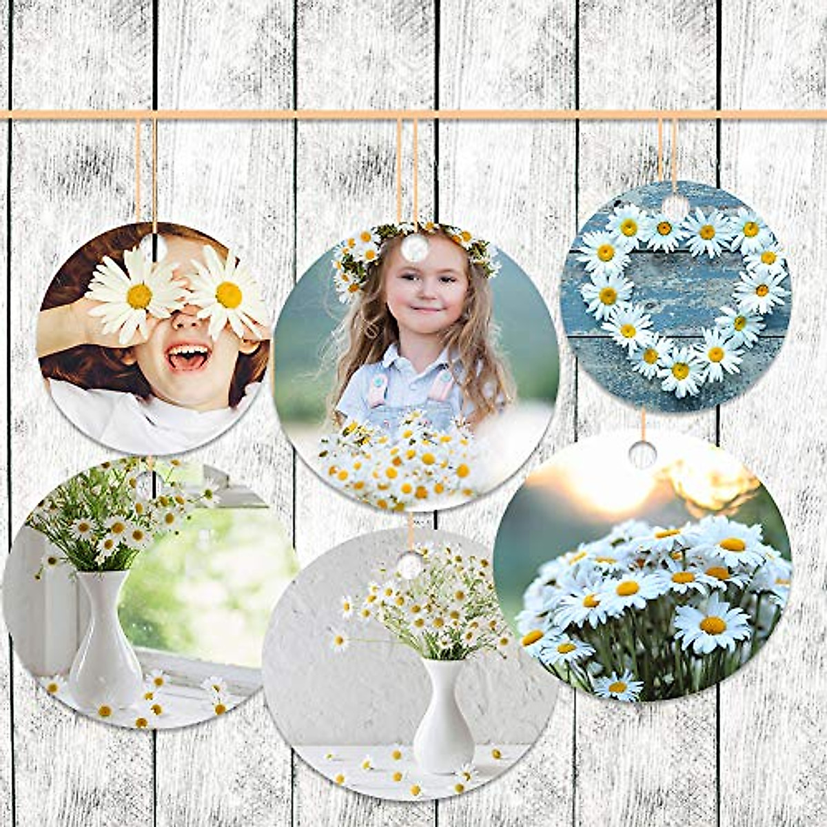 AmyHomie Artificial Flowers,10 pcs Silk Daisy, Artificial Gerber Daisy for Home Decoration, Fake Wildflowers Spring Flowers for Wedding Decoration(Milk White)