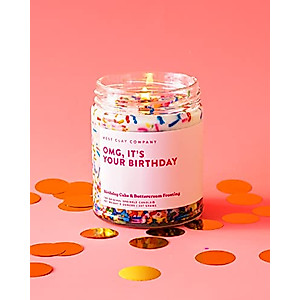 OMG, It’s Your Birthday Sprinkle Candle | West Clay Company | Happy Birthday Vanilla Cake Sprinkles Scented Soy Nontoxic Candles for Gift | Women, Bday, Birthday Gifts for Women