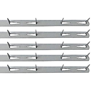 House2Home 17" Upholstery Metal Tack Strips, Fabric Reupholstery Supplies for Furniture, Couch, Chair, and Sofa, Includes Instructions, 5-Pack