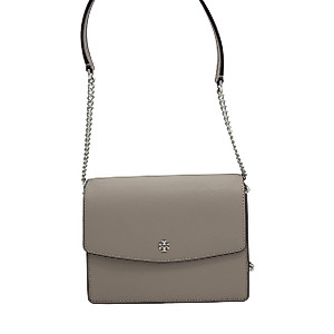 Tory Burch 61450 Grey Heron/Stainless Steel Hardware Emerson Envelope Women's Adjustable Shoulder Bag