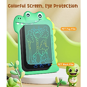 LCD Writing Tablet for Kids, Drawing Tablet Doodle Board Toddler Toys, Dinosaur Toys Tablet for Boys Girls 3 4 5 6 7 8 Years Old, Birthday Gift Doodle Drawing Writing Pad Education Learning Toys