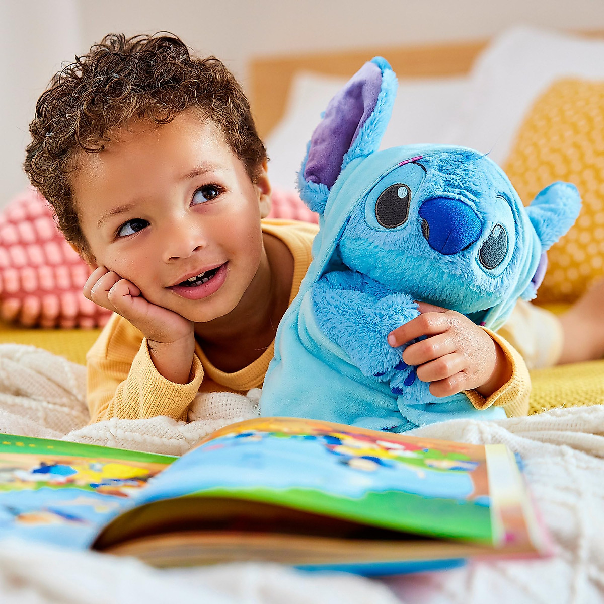 Disney Store Official Babies Collection: Stitch Plush in Swaddle with Detailed Plush Features - Official Soft Toy - Stuffed Animals for Babies - Perfect for Fans & Kids