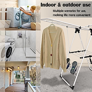 Maomo Premium Double Coat Drying Rack - Efficient and Space-Saving.No Installation Required