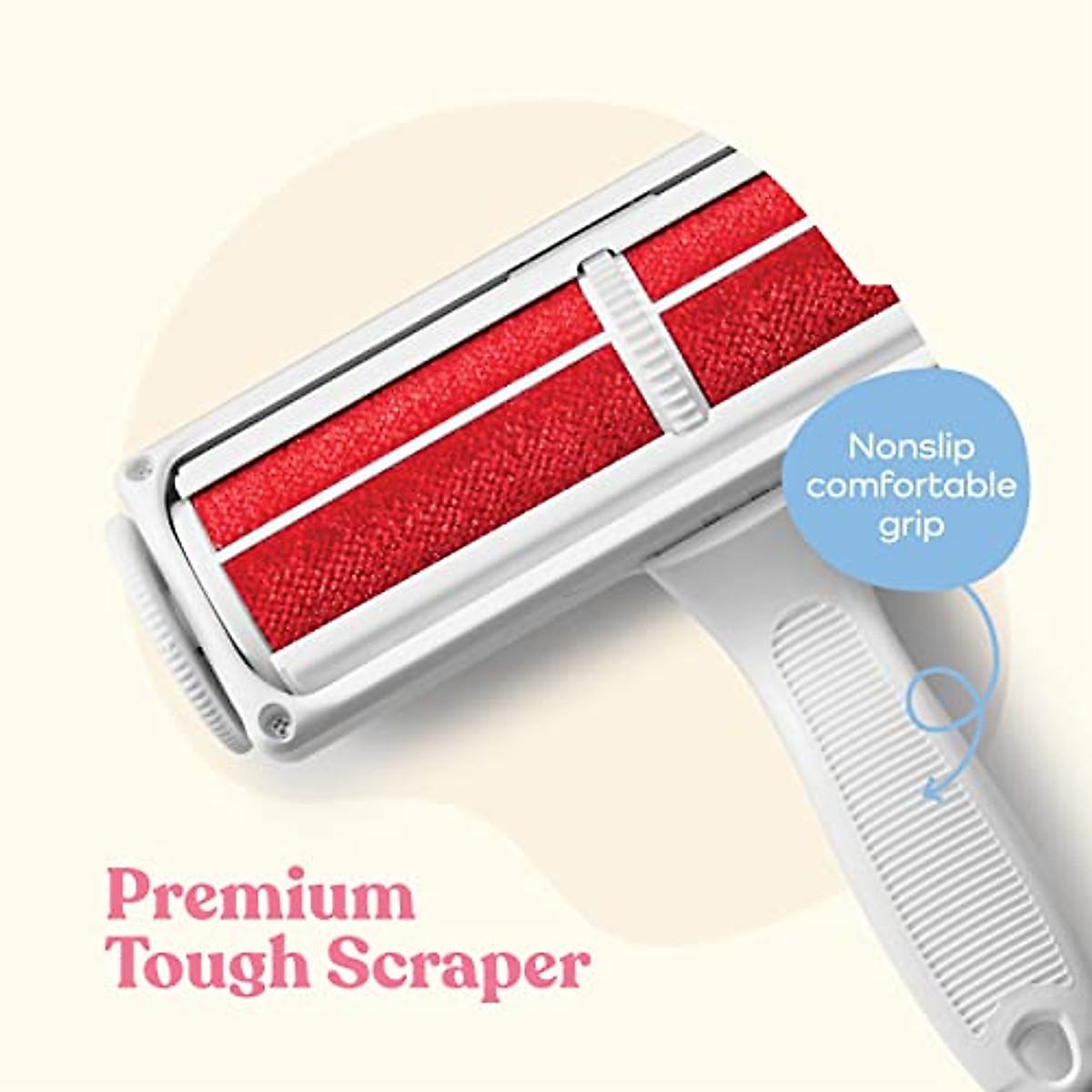 Reusable Pet Hair Remover – Easy To Use Dog Hair Remover - Lint Rollers for Pet Hair With Large Storage Chamber - Pet Remover Tool For Dog & Cat Hair from Couch, Clothes, Furniture, Carpet, Car Seats.