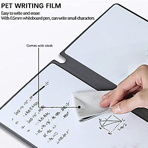 naixue Dry Erase Notepad - 6.3 X 9.53 Inch Leather Dry Erase Notepad Set - Erasable A5 Meeting Lapboard for Group Discussions