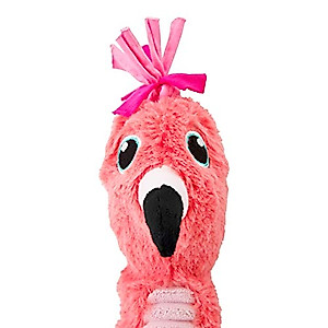 Charming Pet Absurd Burds Pink Flamingo Dog Toy - Squeeze and Shake for Unique Silly Sound to Entice Interactive Play
