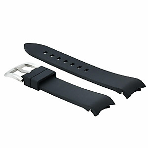 Ewatchparts CURVED END RUBBER STRAP 18-19-20-21-22-24MM COMPATIBLE WITH TAG HEUER CARRERA,F1 AQUARACER