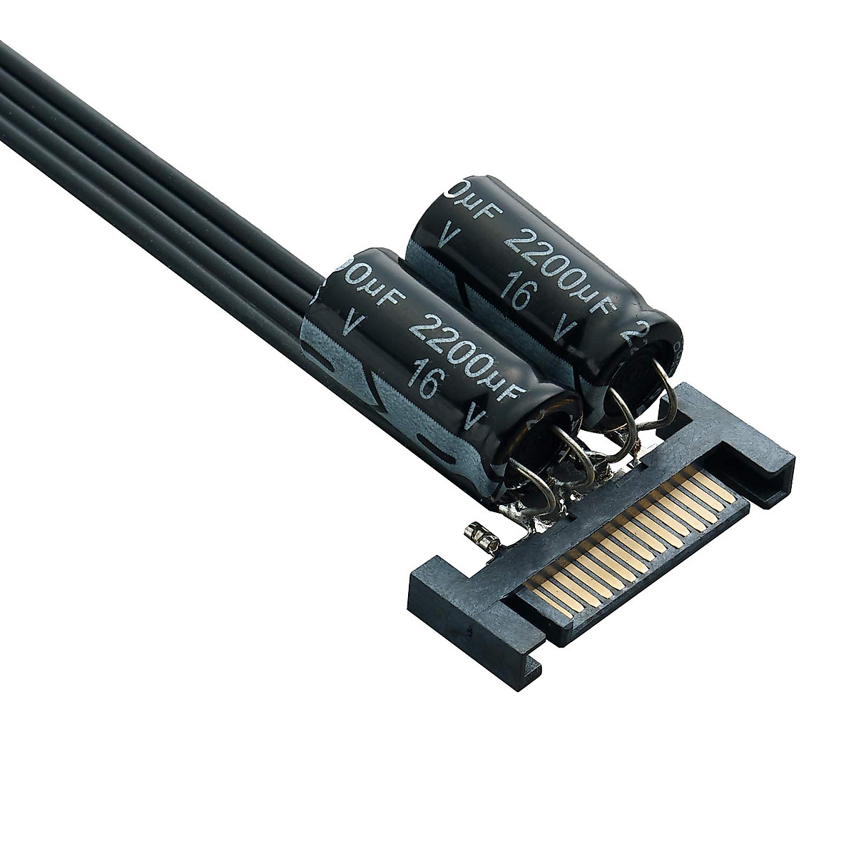 SilverStone Technology Super Flexible one-to-Three SATA Power connectors with capacitors CP06-L-USA