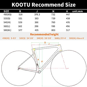 KOOTU Carbon Road Bike Lightweight 24 Speed Shifting Road Bicycle with Shimano Di2 9270 Groupset T1000 Full Carbon Frame & Fork & Wheelset with Disc Brake