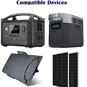 SolarEnz Solar ChargeCable Solar Connector to XT60 Adapter Connector Connect Solar Panel for Lipo Battery Pack EFDELTA Portable Power Station River 600 and Solar Generator 3.2M/10Ft