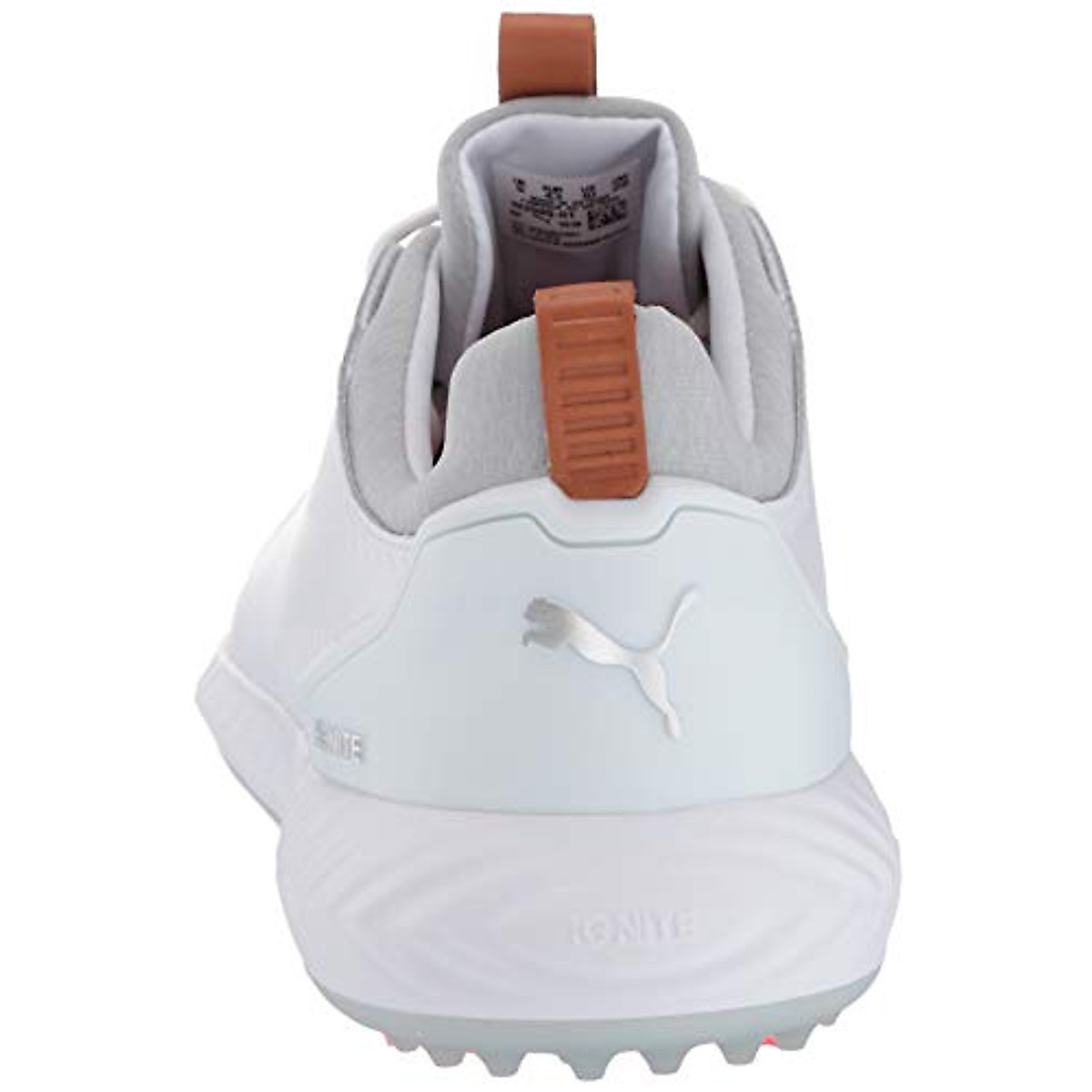 Puma Golf Men's Ignite Pwradapt Leather 2.0 Golf Shoe, White, 9 M US