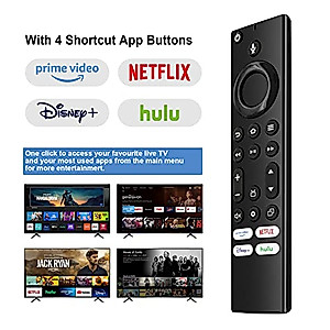 NS-RCFNA-21 CT-RC1US-21 Replacement Voice Remote Control fit for Insignia & Toshiba Smart fire TV 32LF221C19 TF-32A710U21 NS-24DF310NA21 NS-75F301NA21 NS-55DF710NA19