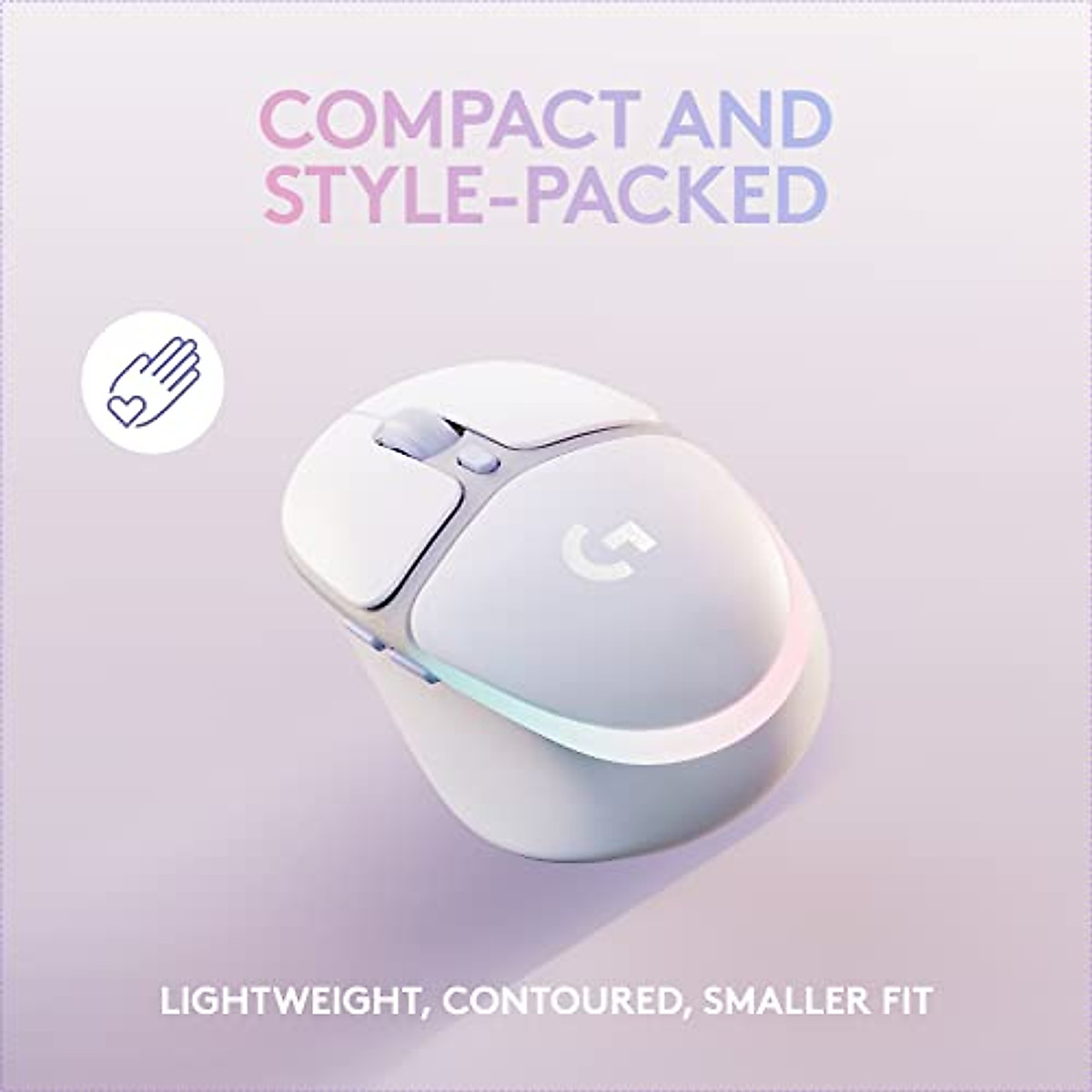 Logitech G735 Wireless Gaming Headset + G705 Mouse, Customizable LIGHTSYNC RGB Lighting, Lightspeed Wireless, Bluetooth, PC/Mac/Laptop - White Mist